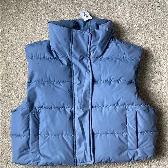 Garage | Jackets & Coats | Nwt Garage Light Blue Puffer Vest | Poshmark